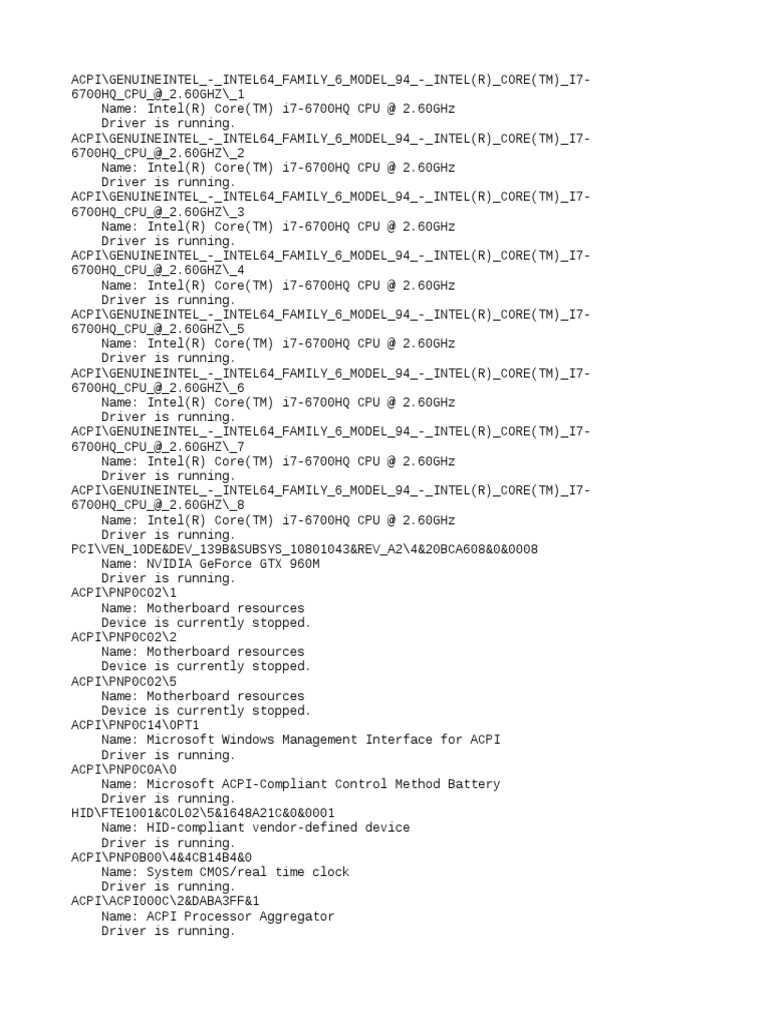 Devlist | PDF | Device Driver | Usb