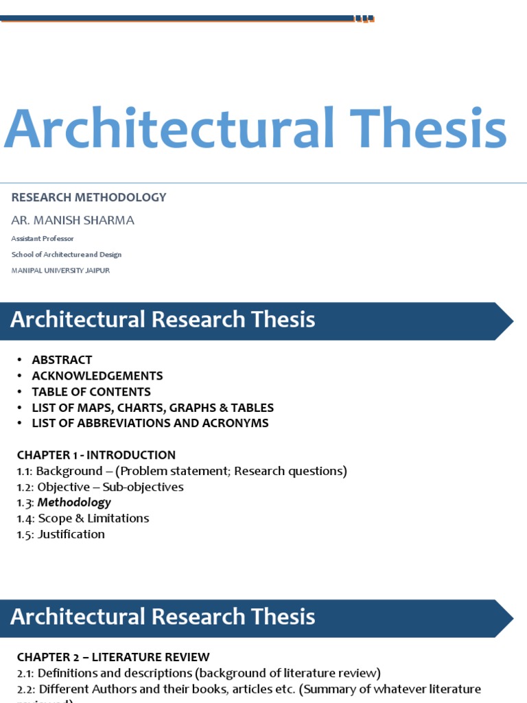 Architectural Thesis: Research Methodology | PDF | Design | Refrigerator
