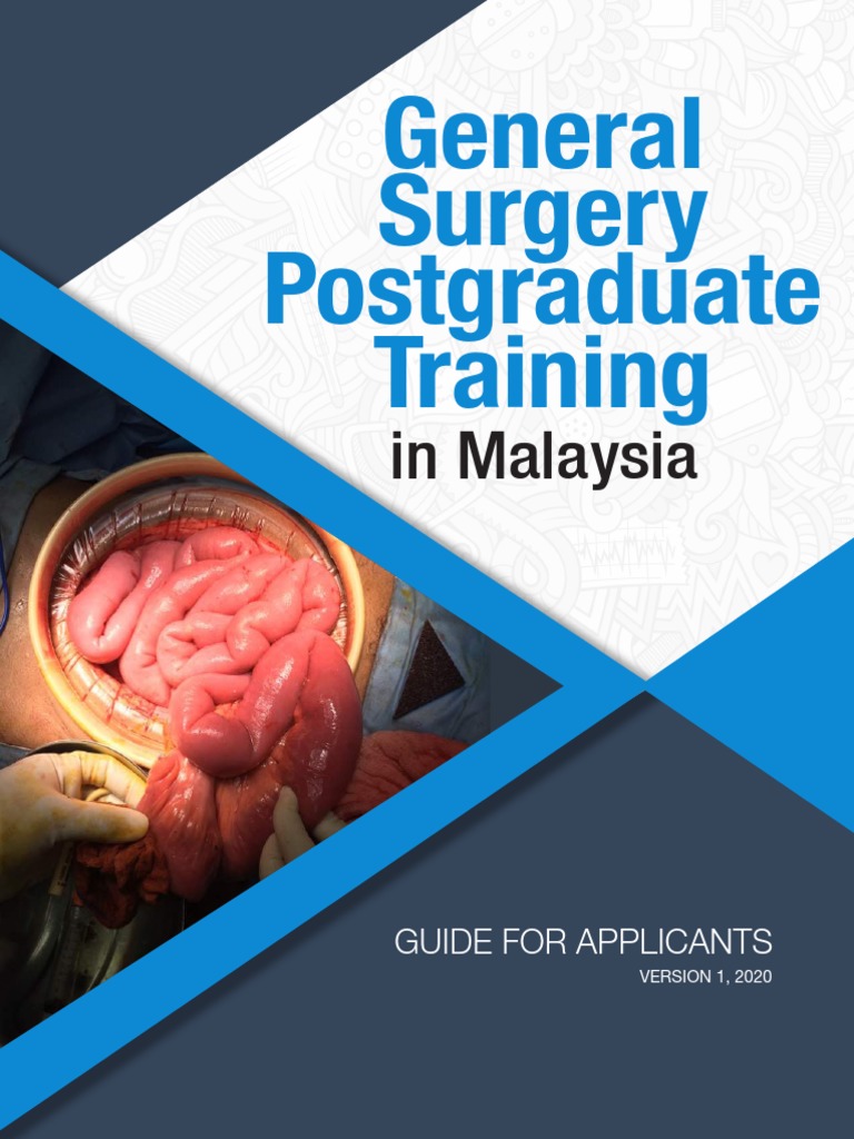3) Applicant Guide - General Surgery (PR4) A4 WM2 - 2021 06 11 Hapipah ISBN F | PDF | Surgery ...