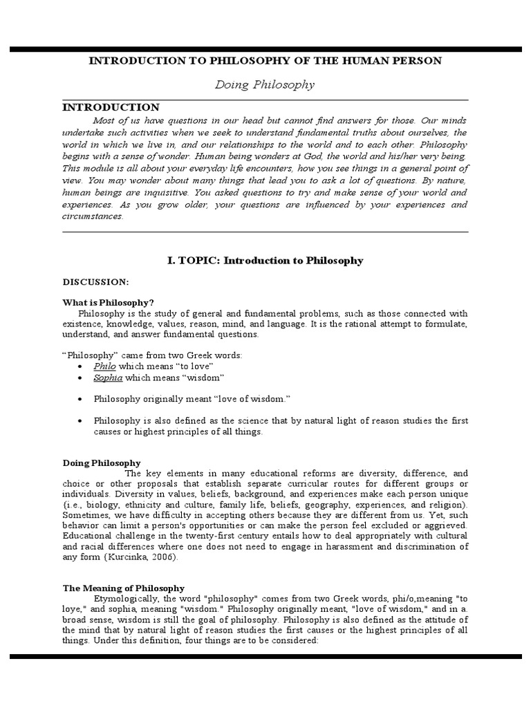 Doing Philosophy | PDF | Reason | Logic
