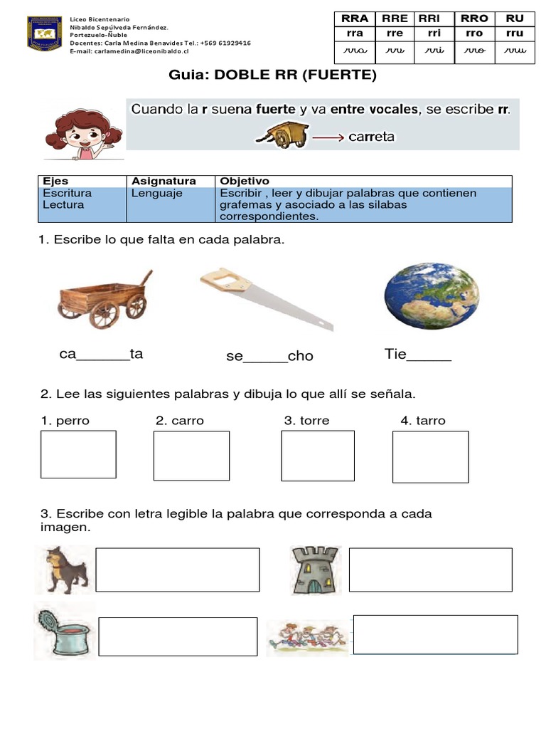 Guias 3letra RR (FUERTE) 2° | PDF