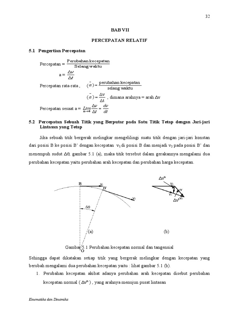 BAB 4 Percepatan Relatif | PDF