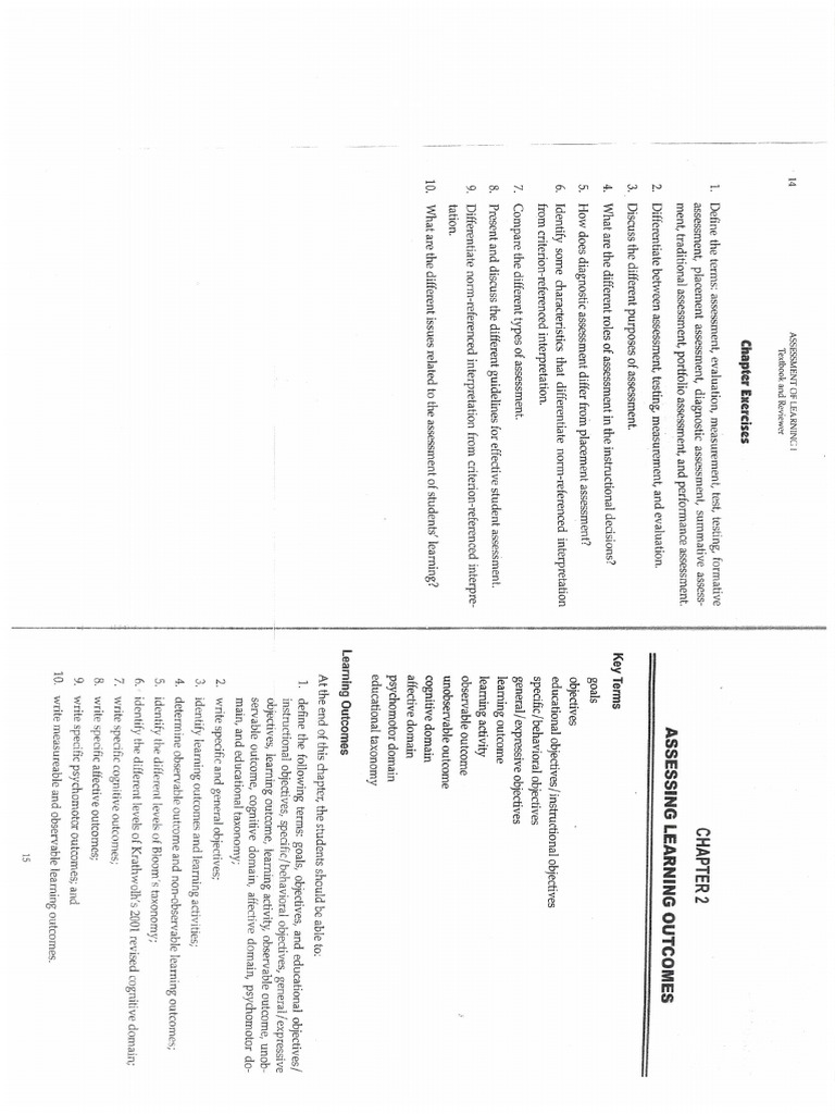 M2L3.1 - Assessing Learning Outcomes | PDF
