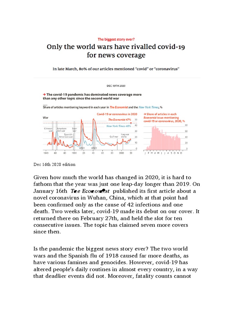 The Economist - Biggest Story Ever | PDF | The New York Times | Health ...