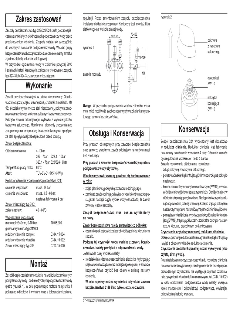 Instr 322 323 324 Zesp Bezp 112k5 | PDF