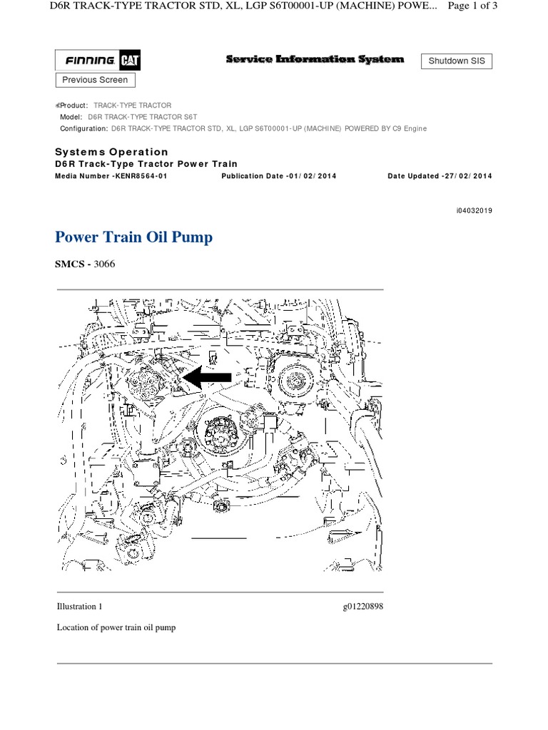 d6r Oil Pump TM Operation | PDF | Transmission (Mechanics) | Gear