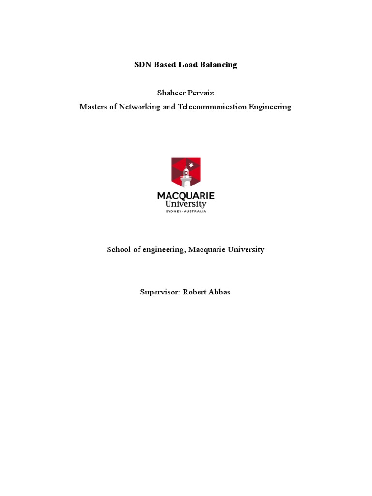 Shaheer Pervaiz Masters of Networking and Telecommunication Engineering | PDF | Computer Network ...
