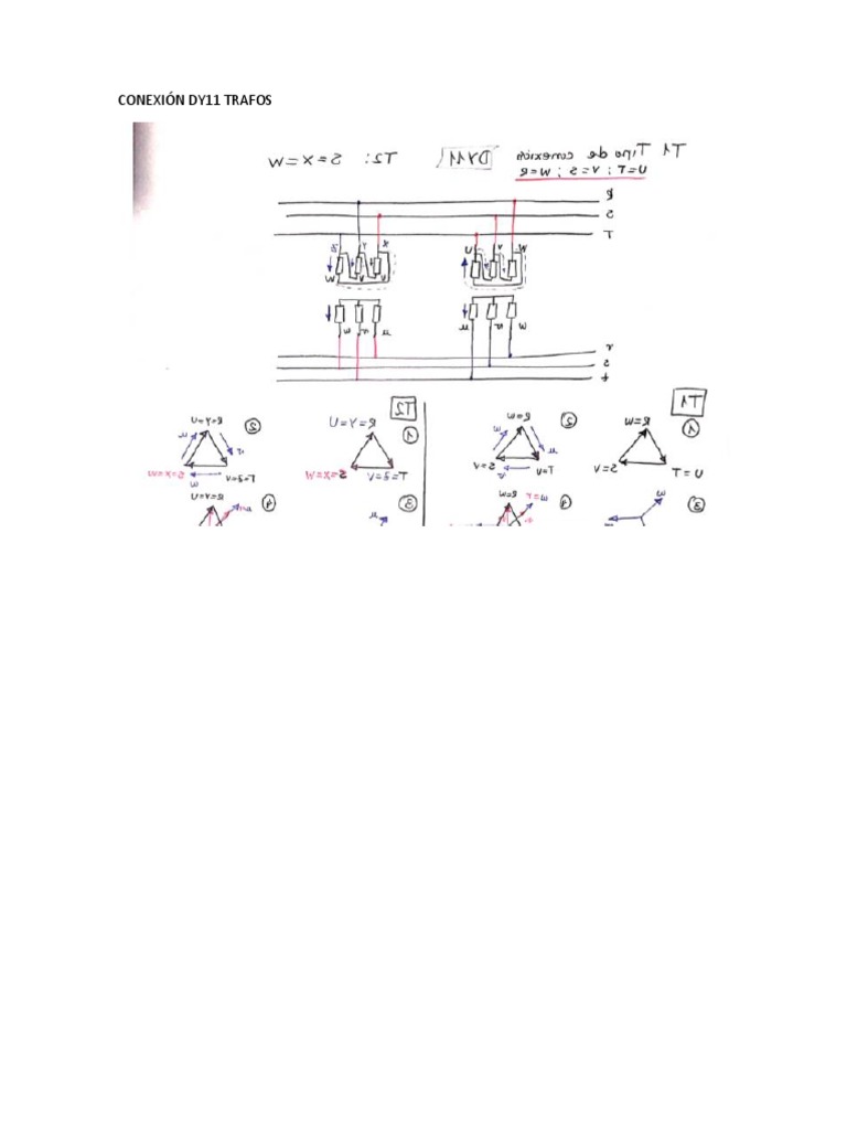 Conexión Dy11 Trafos | PDF