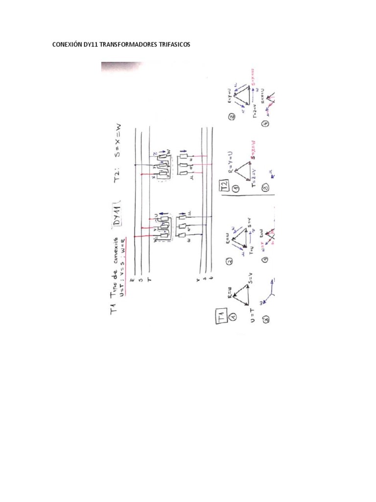 Conexión Dy11 Transformadores Trifasicos | PDF