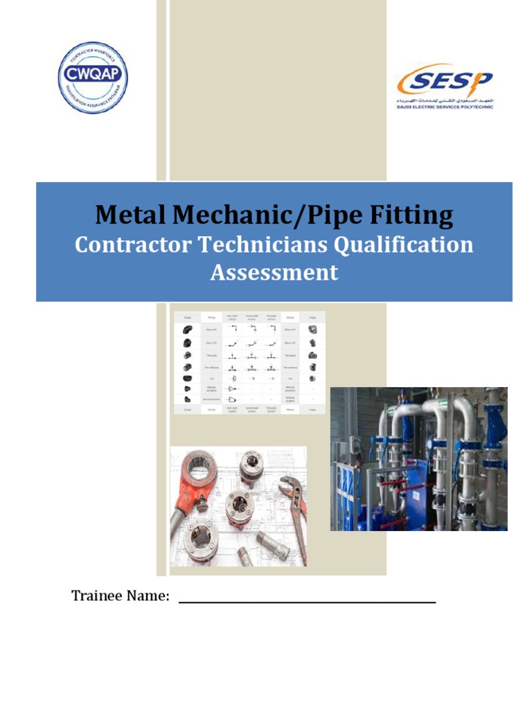 Pipe Fitting Coursebook Version 4 | PDF | Personal Protective Equipment ...