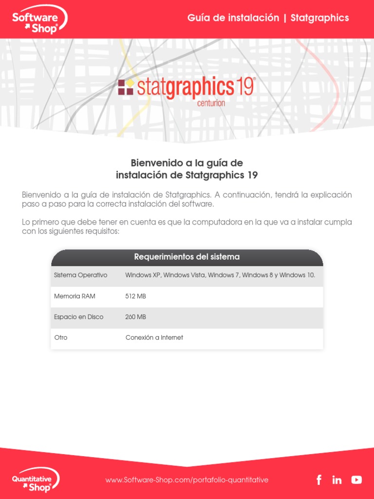 Guía de Instalación Statgraphics 19 | PDF | Microsoft Windows | Ventana ...