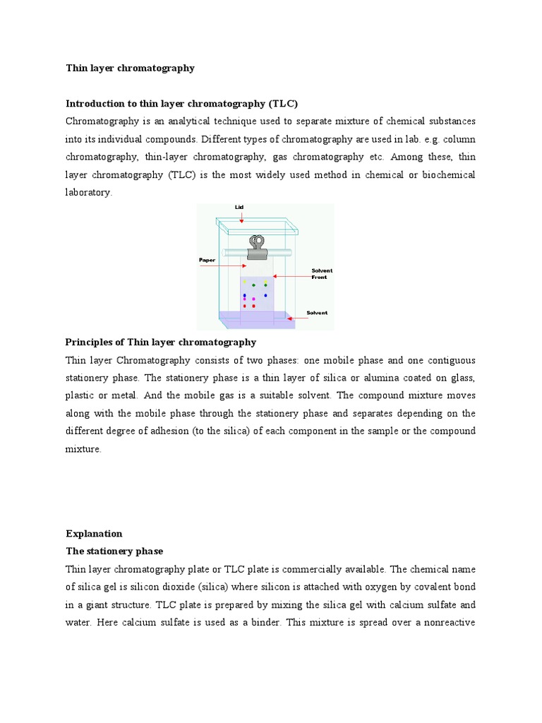 Thin Layer Chromatography | PDF | Thin Layer Chromatography ...