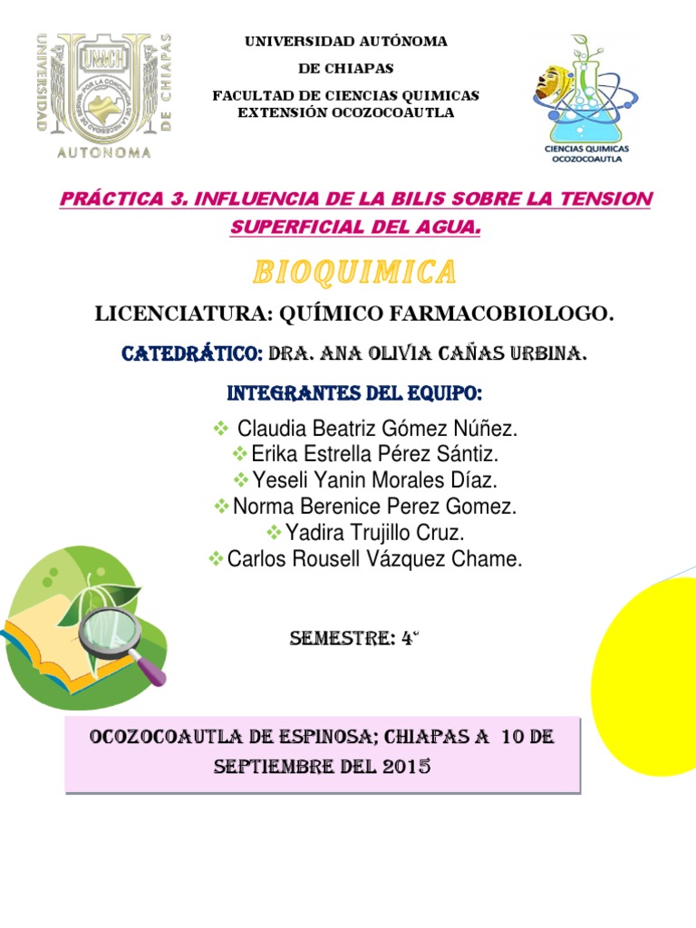 Practica 3 | PDF | Bilis | Química
