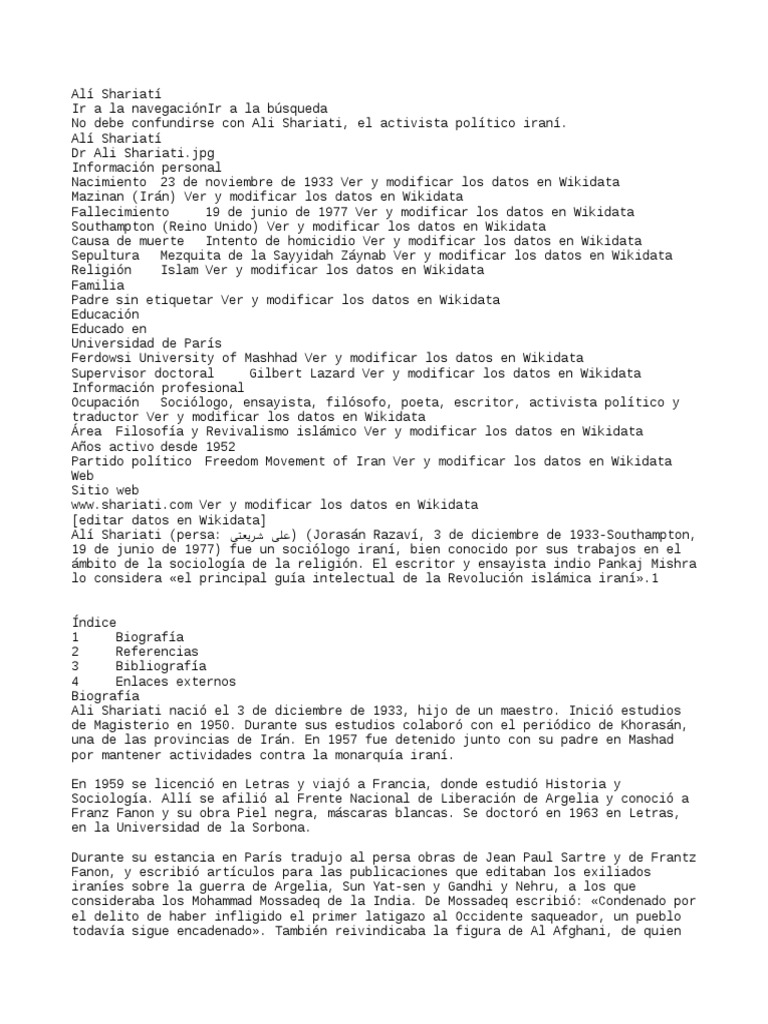 Ali Shariati | PDF