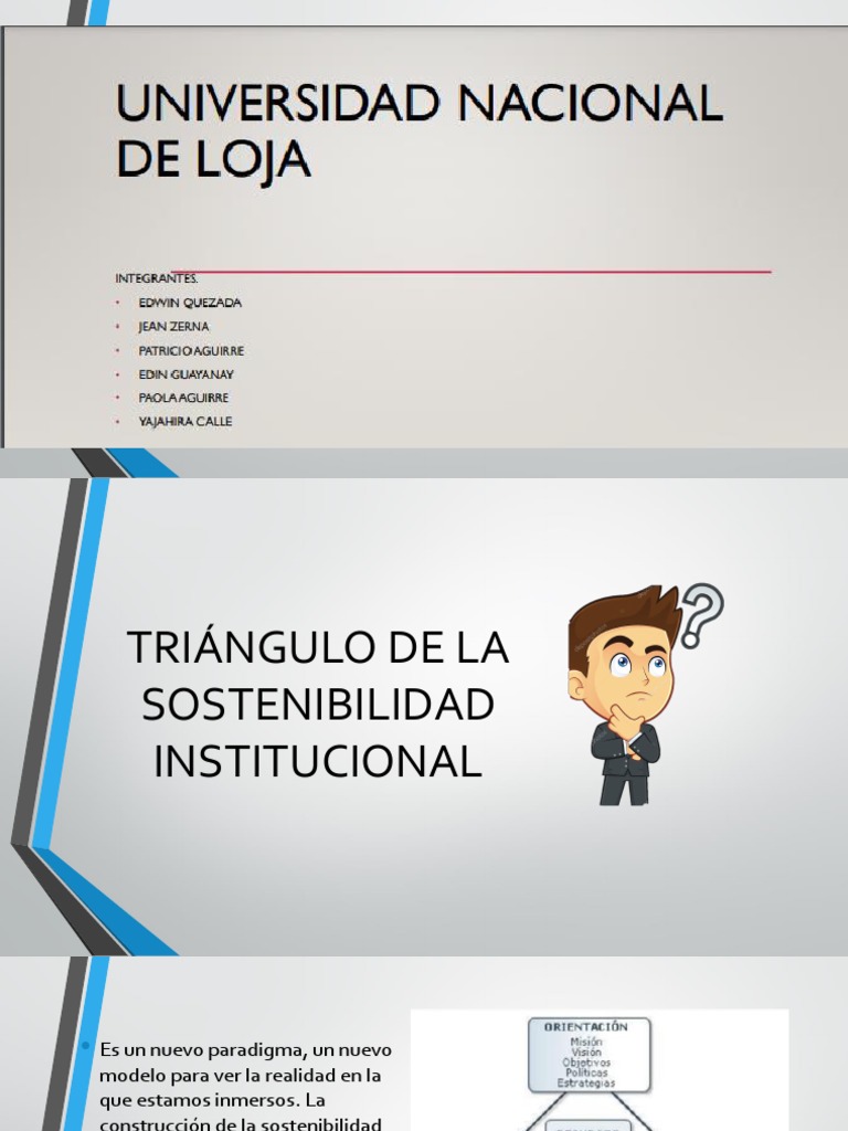 Triángulo de La Sostenibilidad PDF | PDF | Planificación | Institución