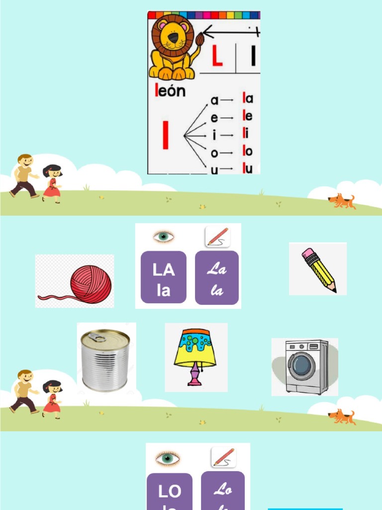 Palabras Con LA LO LU LE LI | PDF