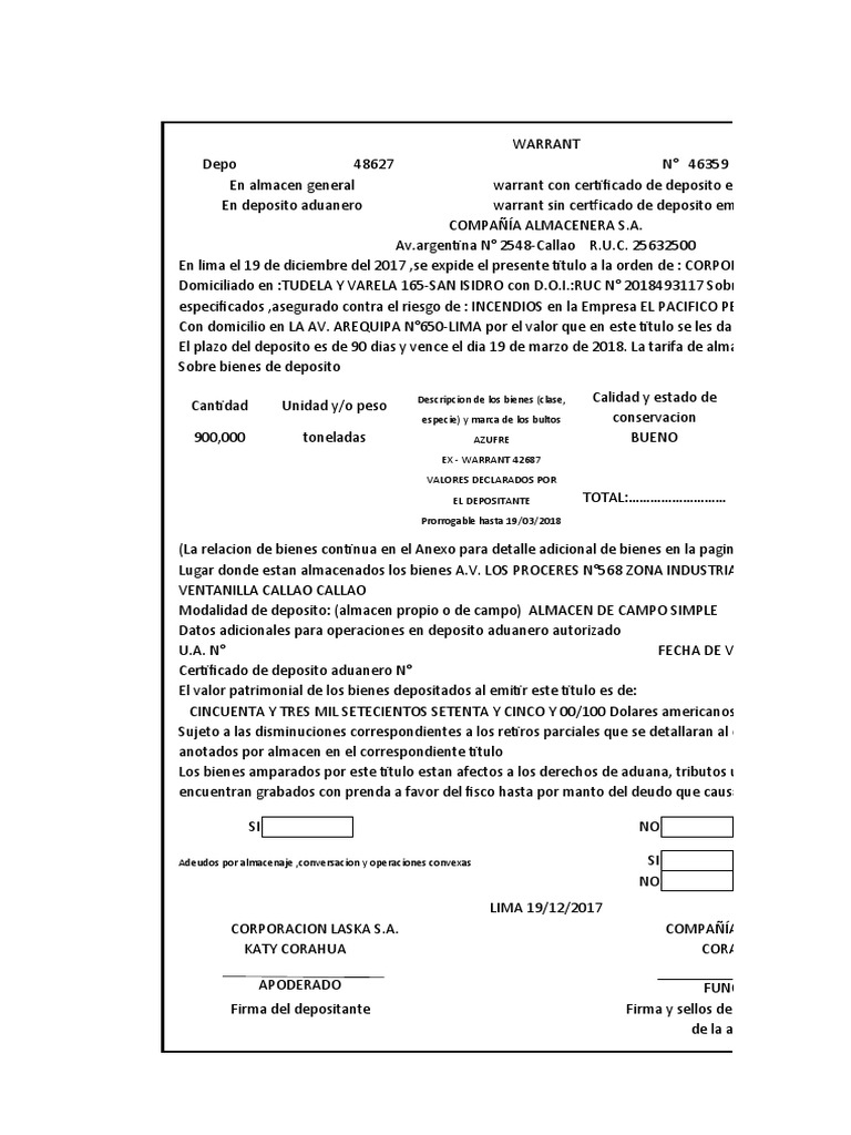 WARRANT | PDF | Economias