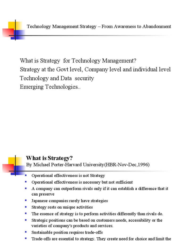 Technology Management Strategy | PDF | Sustainability | Social Media