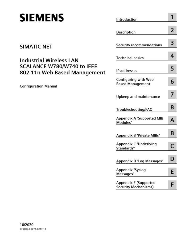 PH - Scalance W780 W740 WBM - 76 | PDF | I Pv6 | Wireless Lan