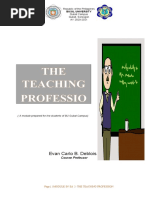 The Teaching Profession MODULE | PDF | Teachers | Learning