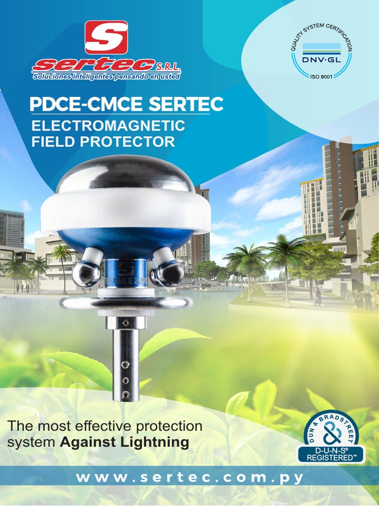Pdce-Cmce Sertec: Electromagnetic Field Protector | PDF | Lightning | Corrosion