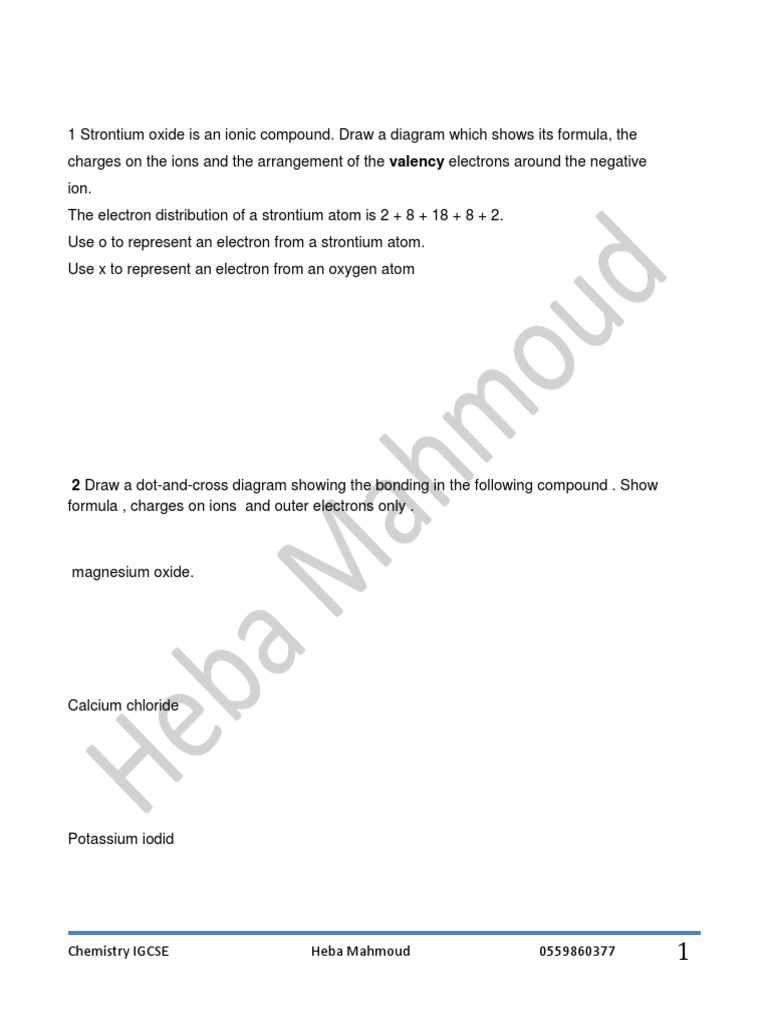 Dot Cross Diagram | PDF