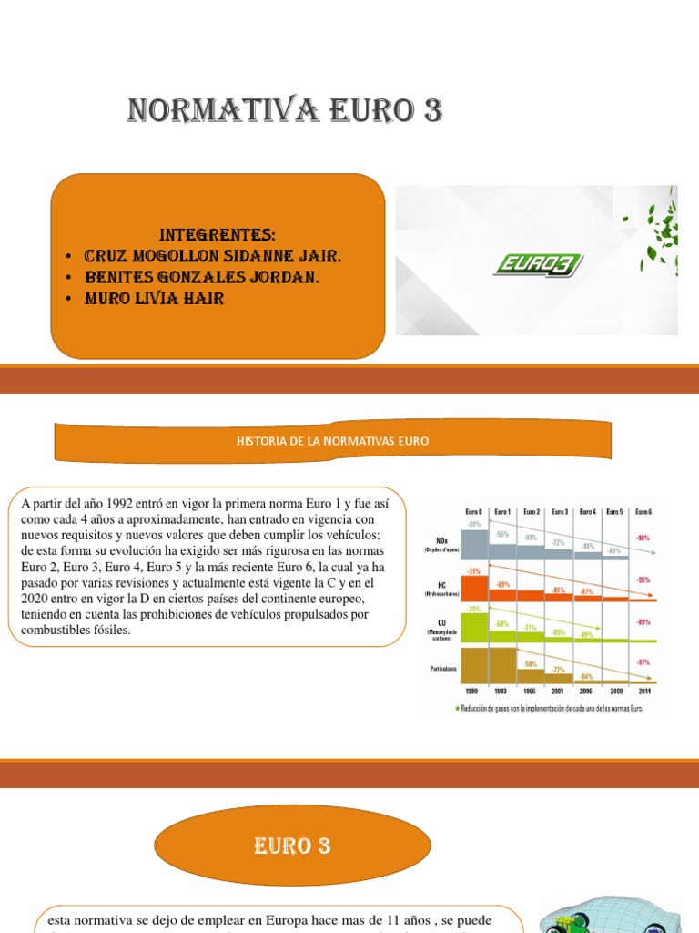 Normativa Euro - Exposicion) | PDF | Inyección de combustible ...