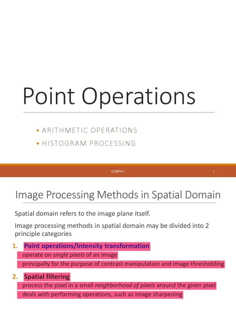 Chapter2.4 Point Operations | PDF | Digital Signal Processing ...