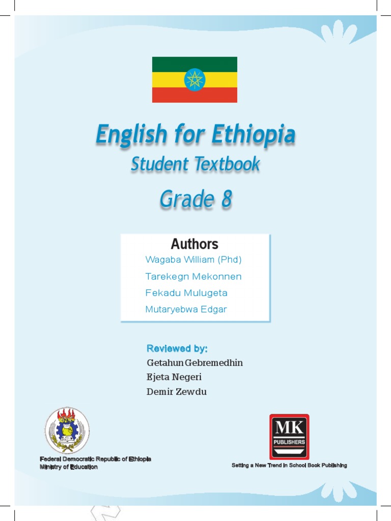 English For Ethiopia: Grade 8 | PDF | Textbook | Department For ...