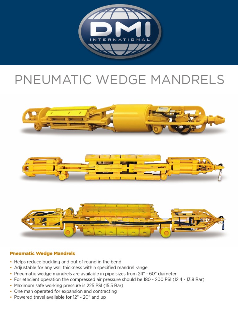 Dmi Pneumatic Wedge Mandrel 20201012 | PDF | Pipe (Fluid Conveyance ...