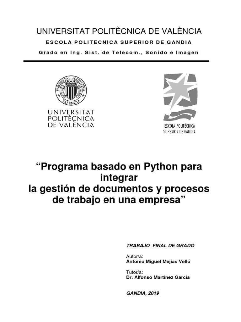 Mejias - Programa Basado en Python para Integrar La Gestión de ...
