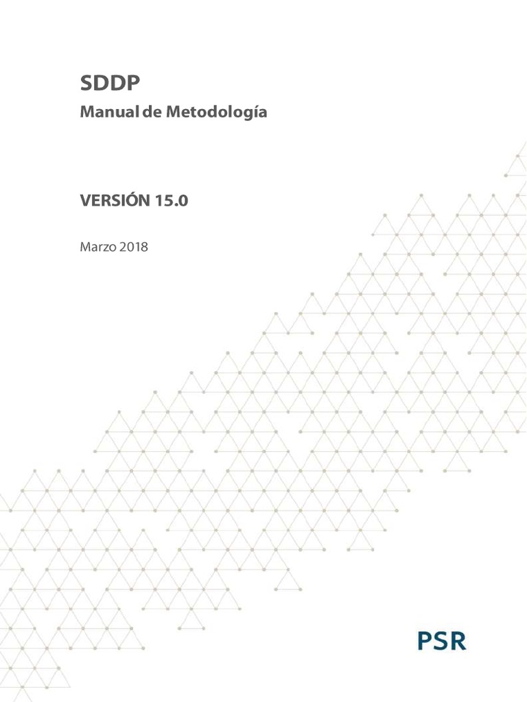 01 PSR - MetodologiaSDDP (Esp-2018) | PDF | Hidroelectricidad ...
