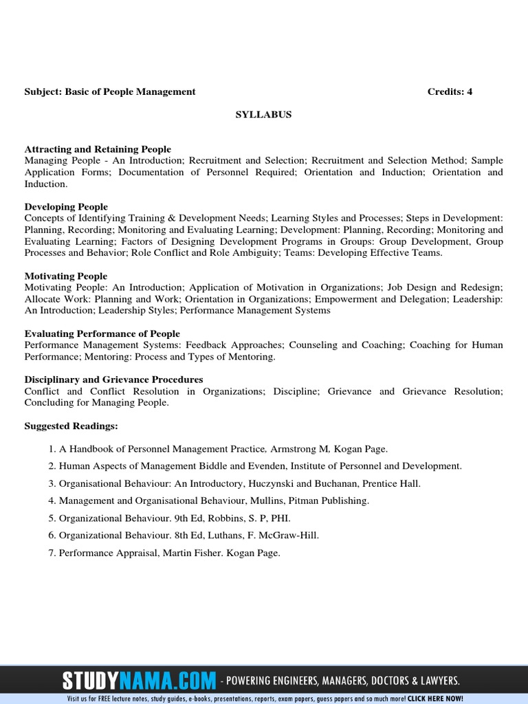 Basic of People Management | PDF | Recruitment | Strategic Management