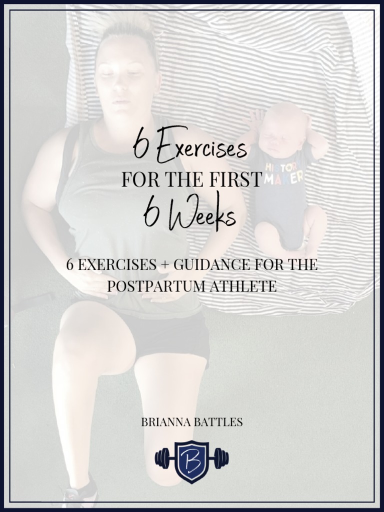 Postpartum Athlete: 6-Week Guide | PDF | Abdomen | Breathing