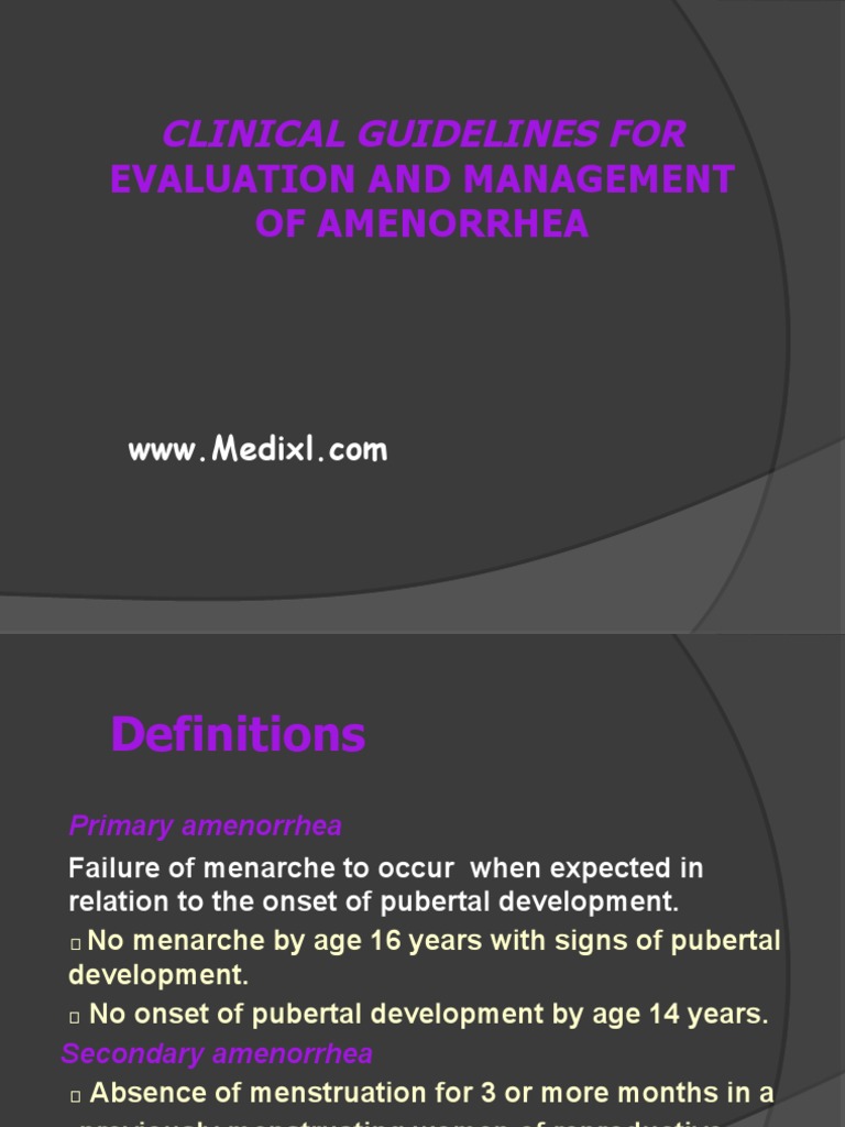 5.+Clinical+Guidelines+for+Evaluation+and+Management+of+Amenorrhea ...