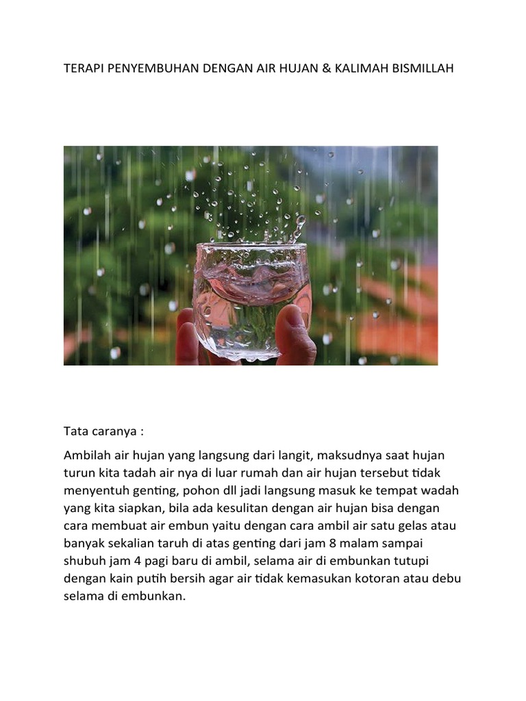 Terapi Air Hujan | PDF