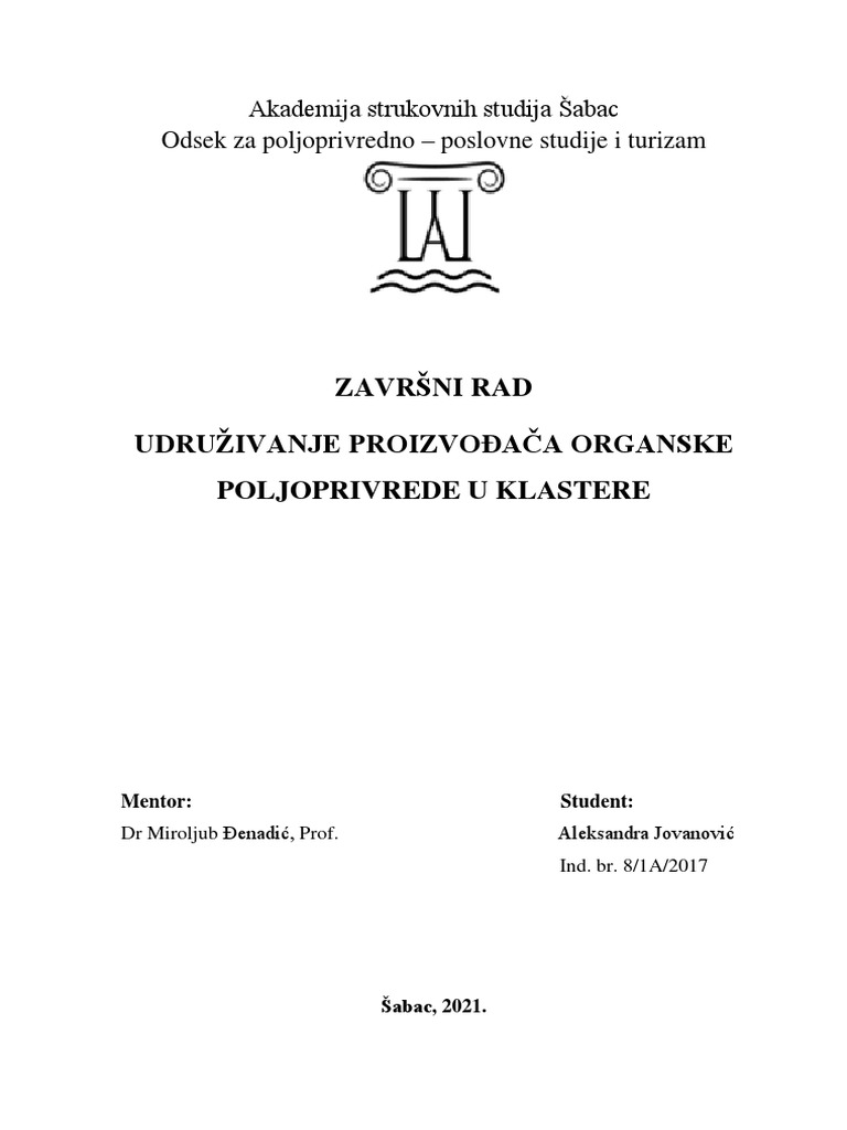 Aleksandra Klasteri | PDF