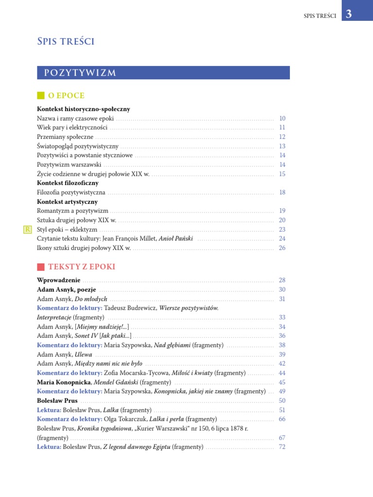 Spis Tresci Ponad Slowami Klasa 2 Czesc 2 | PDF