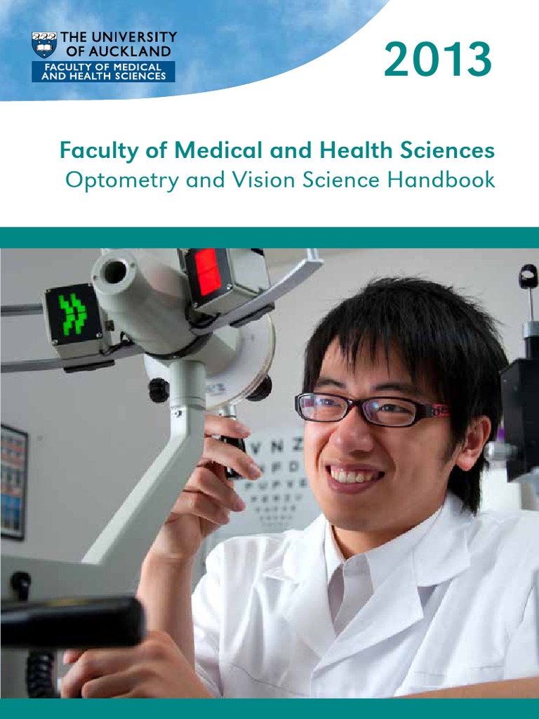 Optometry And Vision Science Handbook Department Of Optometry