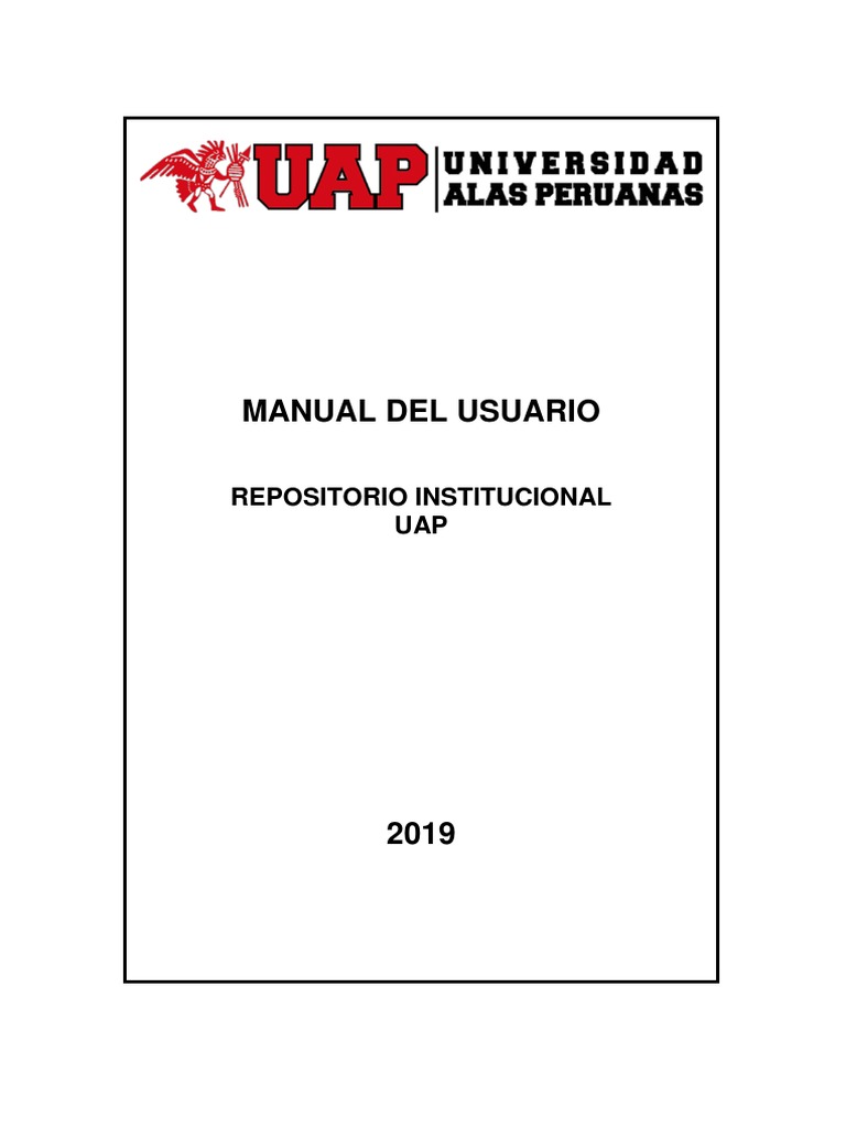 Manual de Uso del Repositorio UAP | PDF | Tecnología digital | Software ...