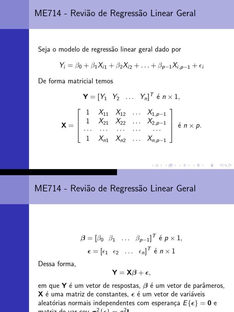 Regressao | PDF | Regressão linear | Inferência estatística