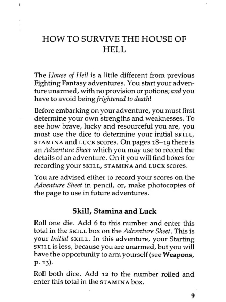 FF10 House of Hell | PDF