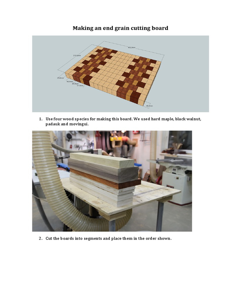 Making An End Grain Cutting Board | PDF