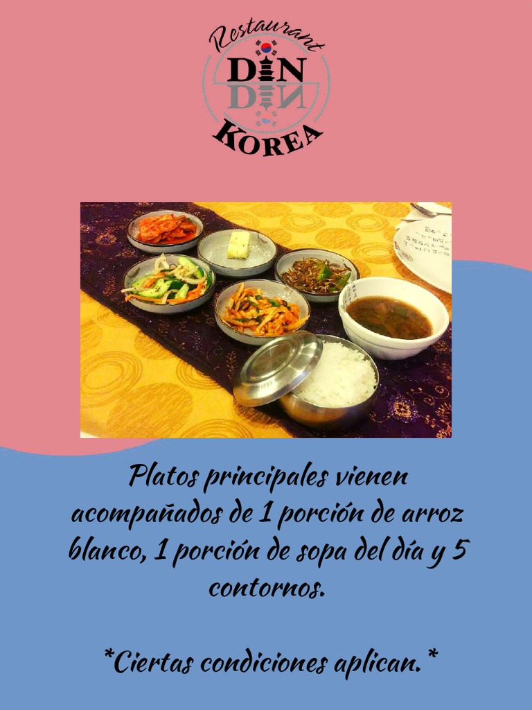 Menú Din Din Marzo 2021 Precios - Compressed | PDF | Cocina coreana | Sopa