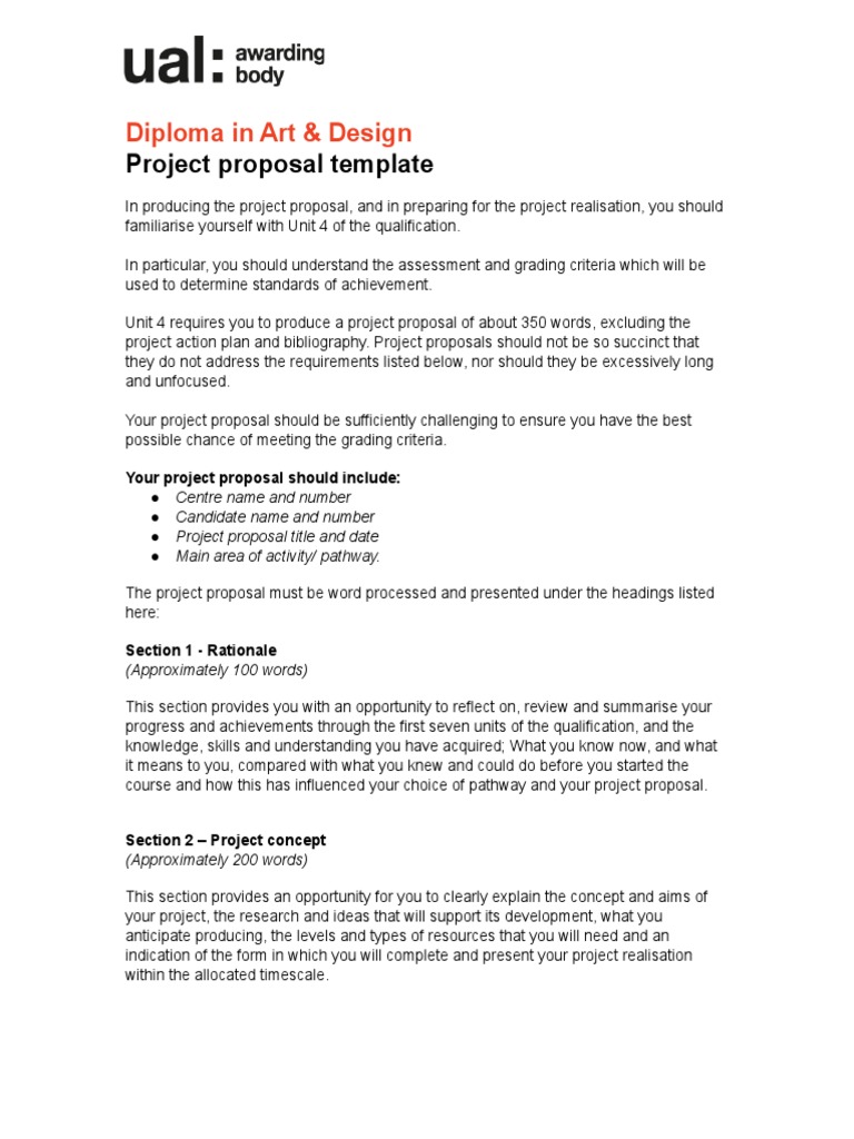 Art Project Proposal Template Guide | PDF | Evaluation | Bibliography