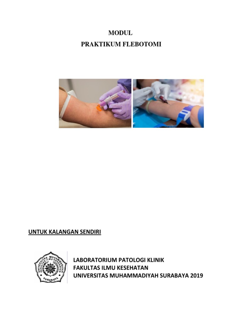 Modul Praktikum Flebotomi 2019 | PDF