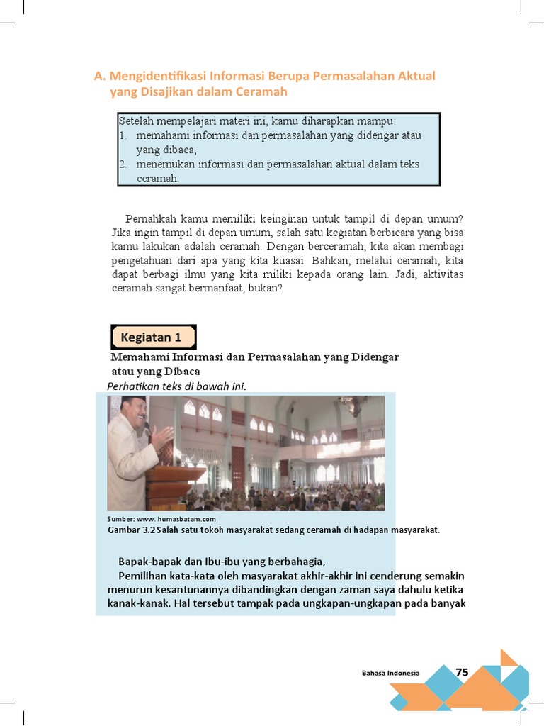 Teks Latihan Ceramah | PDF