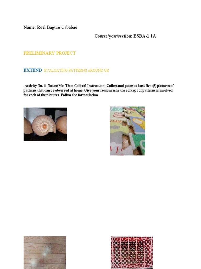 Patterns Around Us | PDF