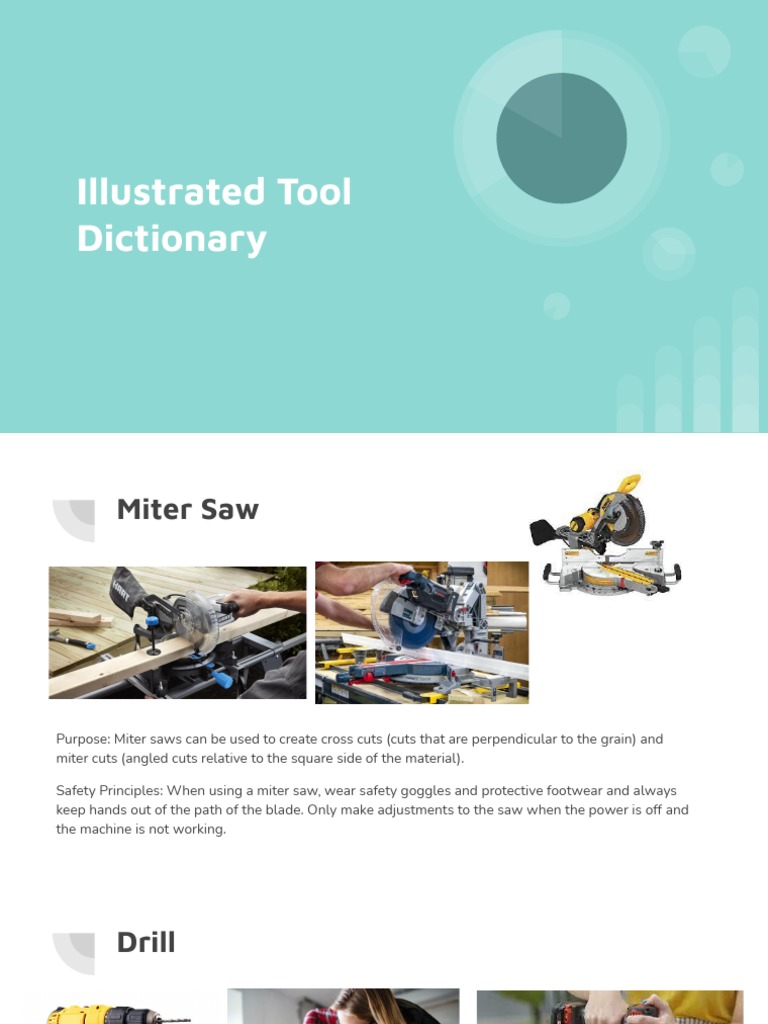 Illustrated Tool Dictionary | PDF | Drill | Wood
