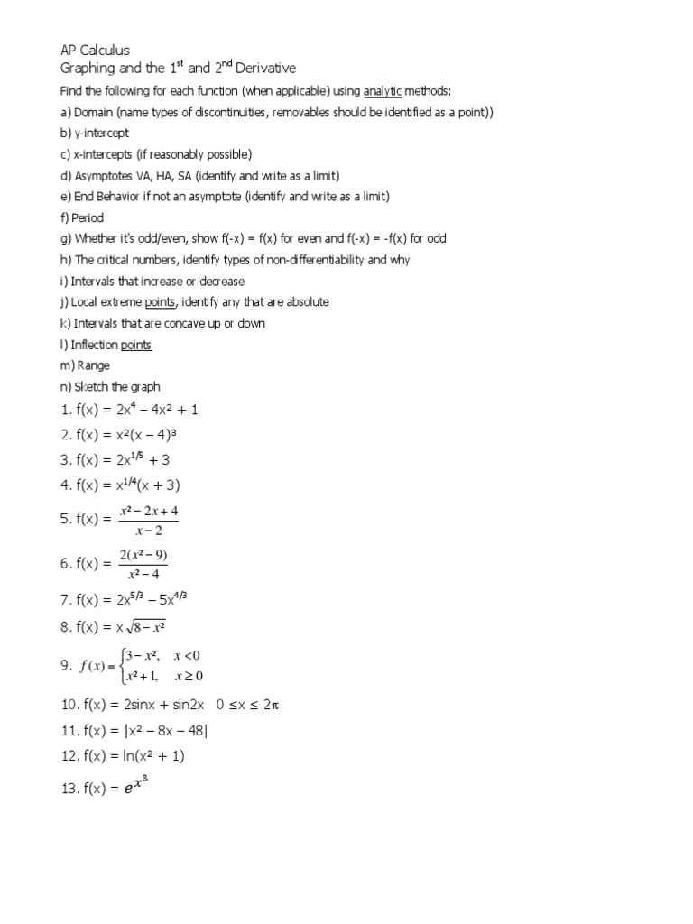 Summary of Graphing | PDF